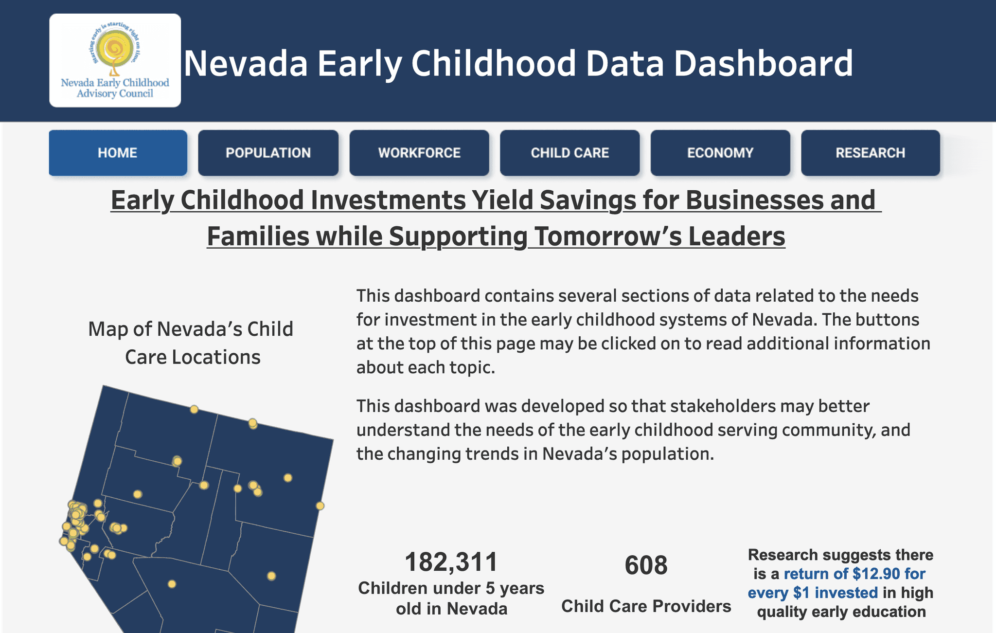 Data & Reports - Nevada Child Care Resource & Referral